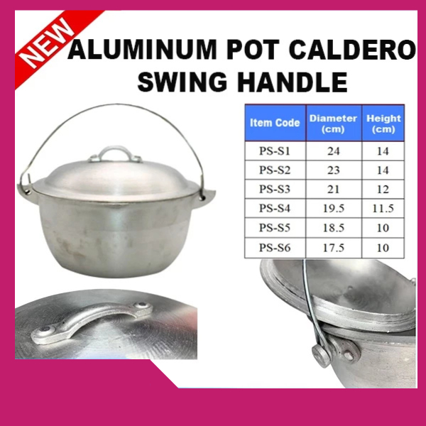 Kaldero / Kaldero Swing , Single Handle Makapal Aluminum Pot | Shopee ...