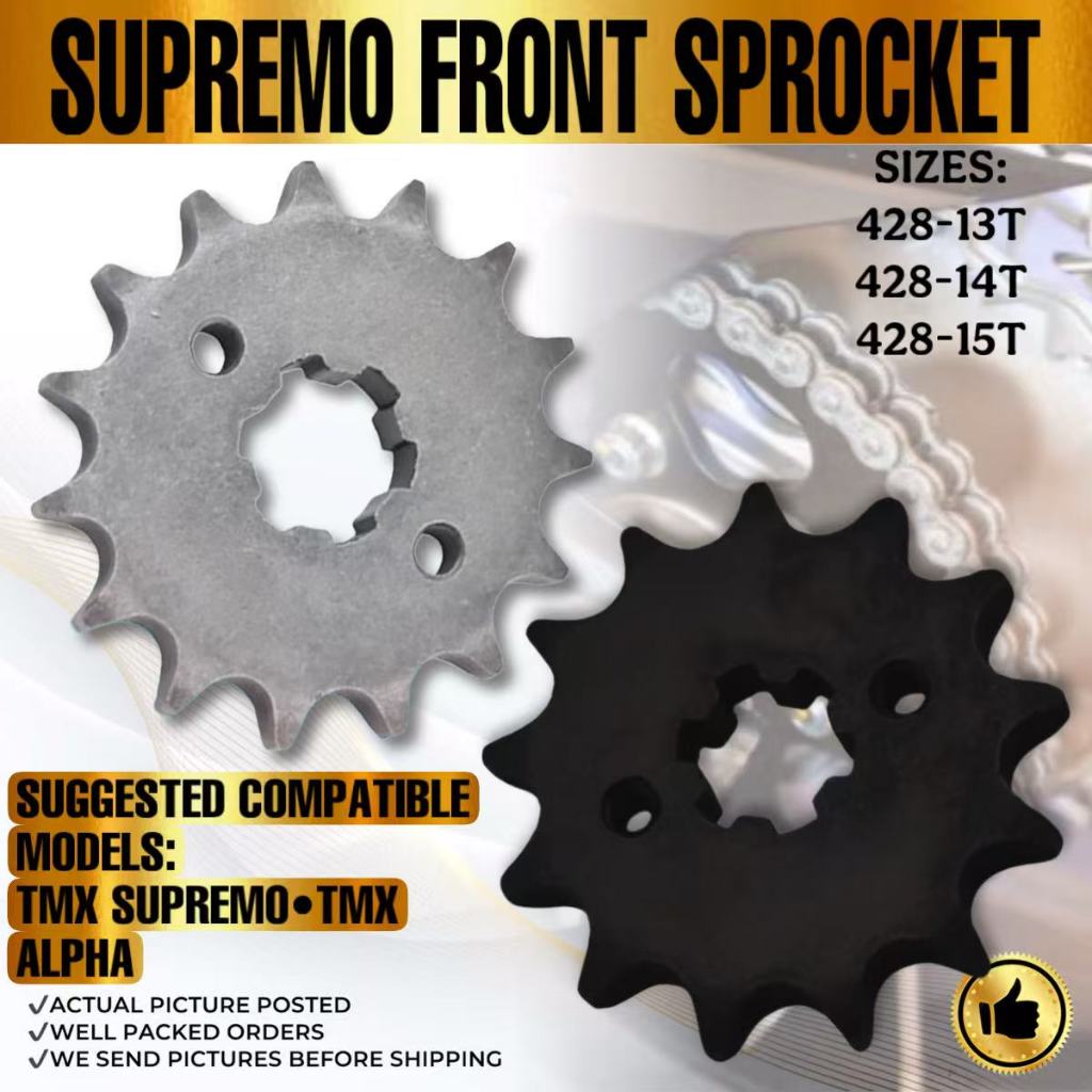 FRONT SPROCKET FOR HONDA TMX SUPREMO / TMX 125 ALPHA (428-13T/14T/15T ...