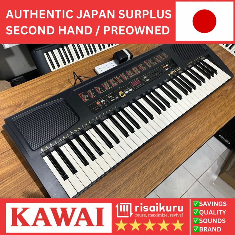 Kawai X-130 Keyboard Piano Organ 61 Keys Touch Response For Beginners ...