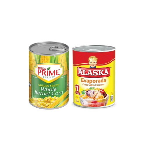 Mega Prime Kernel Corn 425g and Alaska Evaporated Milk 360ml Bundle ...