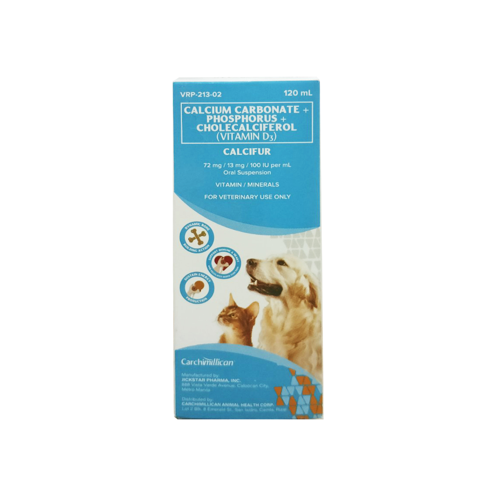 Calcifur Calcium Carbonate+Phosphorus+Cholecalciferol (Vitamin D3 ...