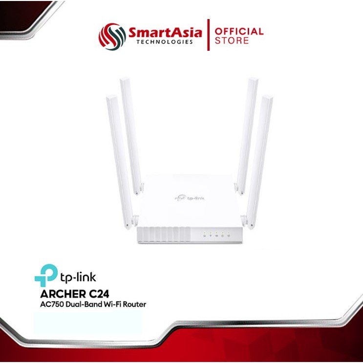 TPLINK Archer C24 -AC750 Dual Band Gigabit Wi-Fi Router | Shopee ...