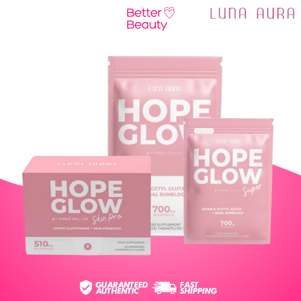 Luna Aura Hope Glow Glutathione Capsule - Super Biggie - Mini 14 ...