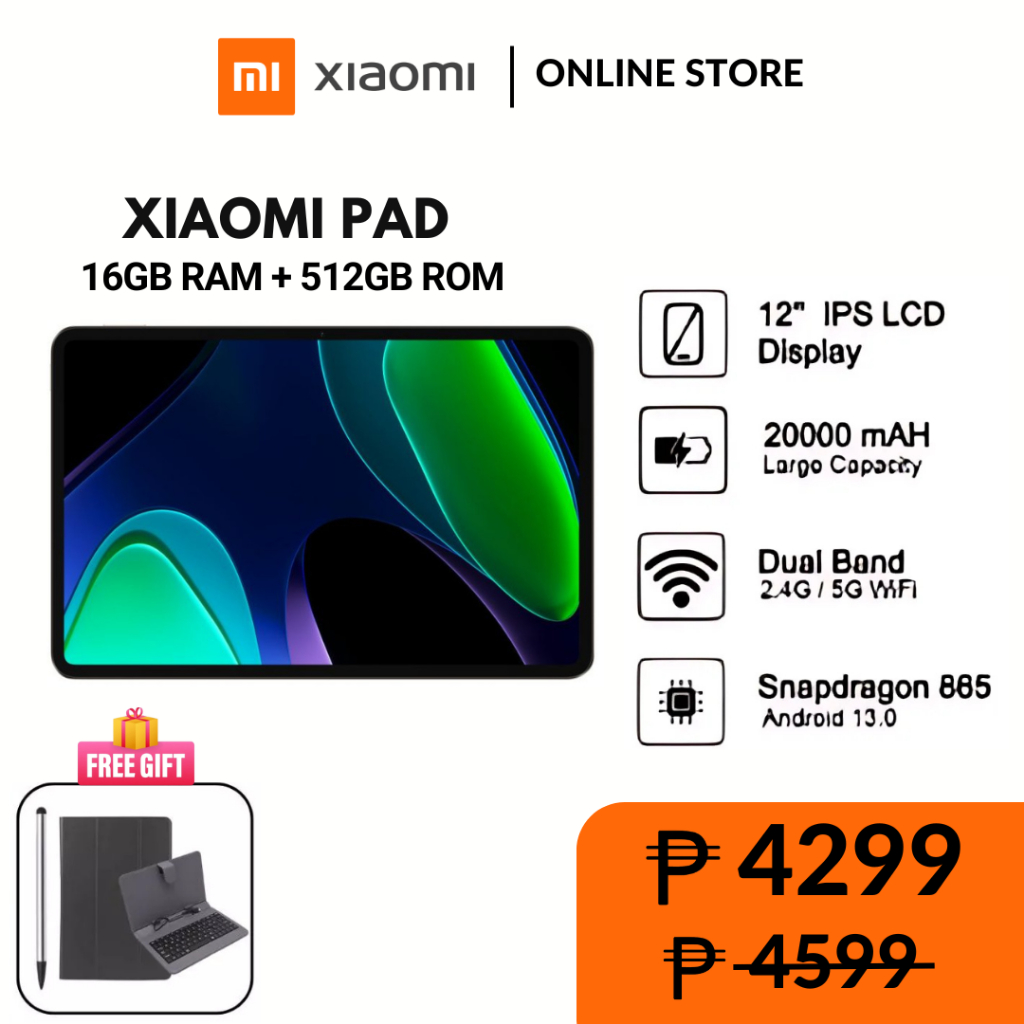 Xiaomi tablet P70 Tablet android (12GB RAM + 512GB ROM) Snapdragon865 ...