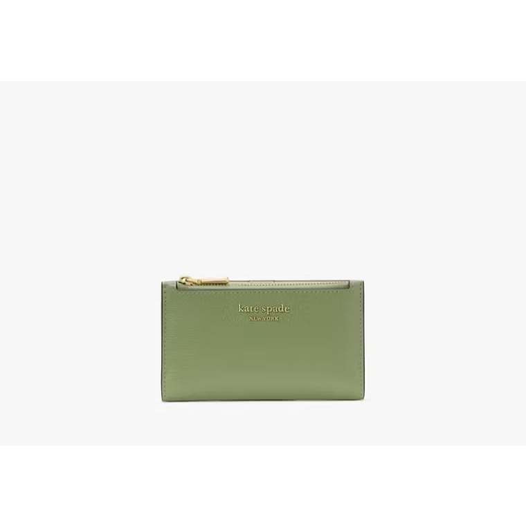 AUTHENTIC/ORIGINAL KS Morgan Small Slim Bifold Wallet Green | Shopee ...