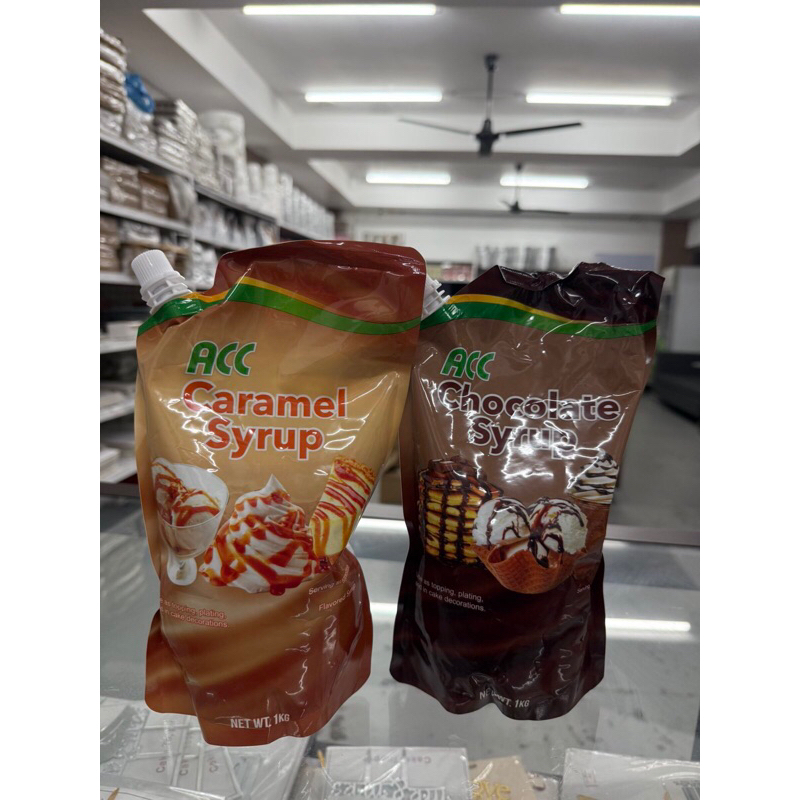 Acc Caramel and Chocolate Syrup 1kg | Shopee Philippines
