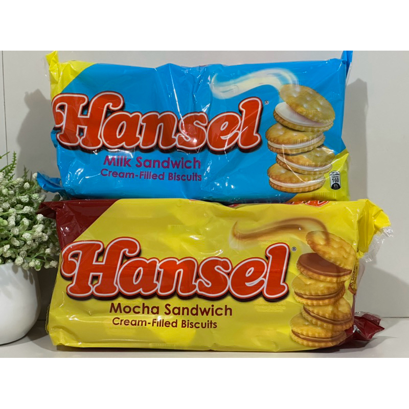 HANSEL MILK / MOCHA SANDWICH CREAM FILLED BISCUITS 10’s | Shopee ...