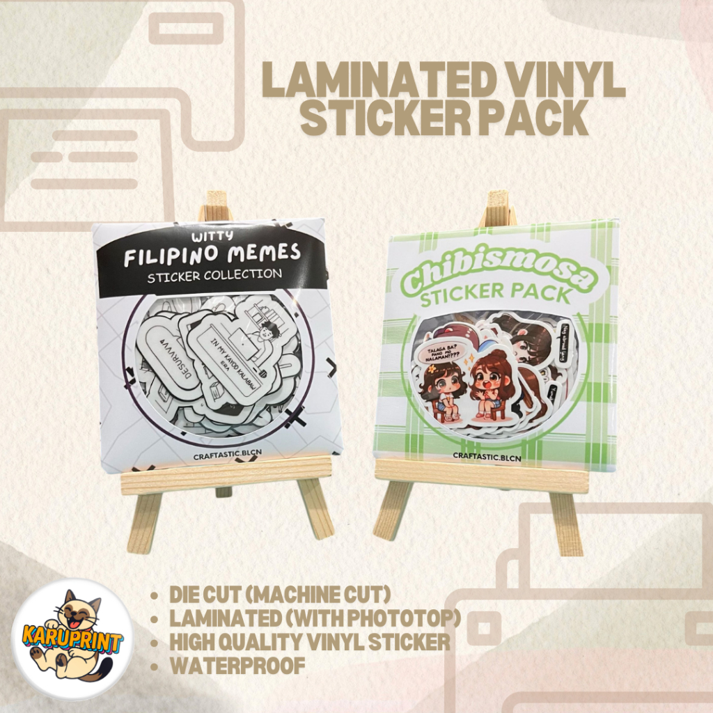 LAMINATED VINYL STICKER PACK - FILIPINO MEMES | CHIBISMOSA | Shopee ...
