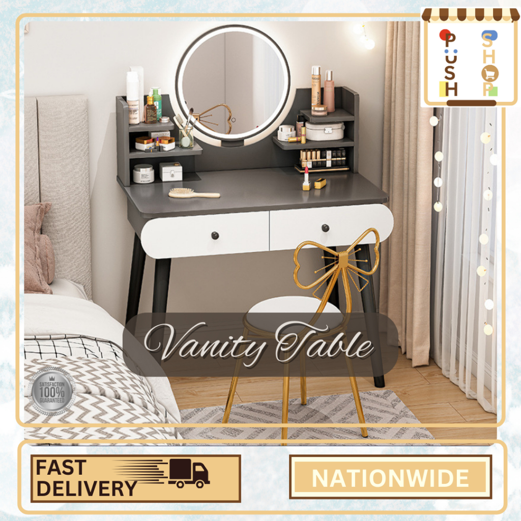 High Quality Aesthetic Vanity Table with Mirror / Vanity Table with ...
