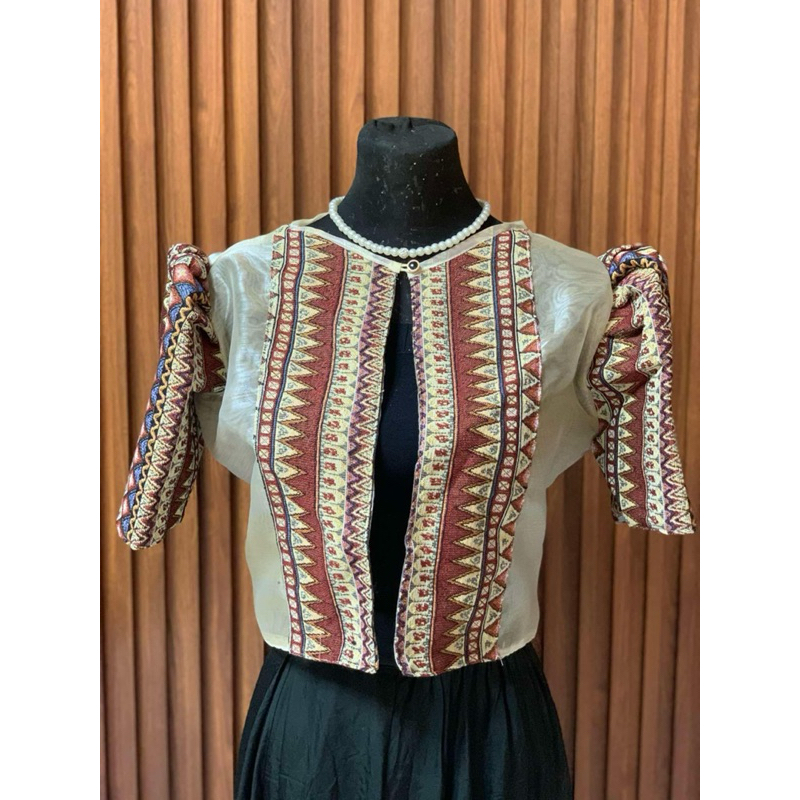Ethnic Filipiniana Bolero RED | Shopee Philippines
