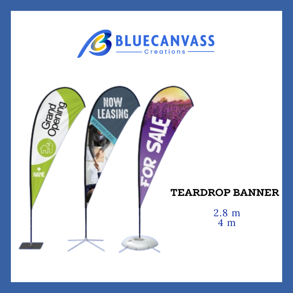 TEARDROP BANNER STANDEE | 2.8m, 4m | Shopee Philippines