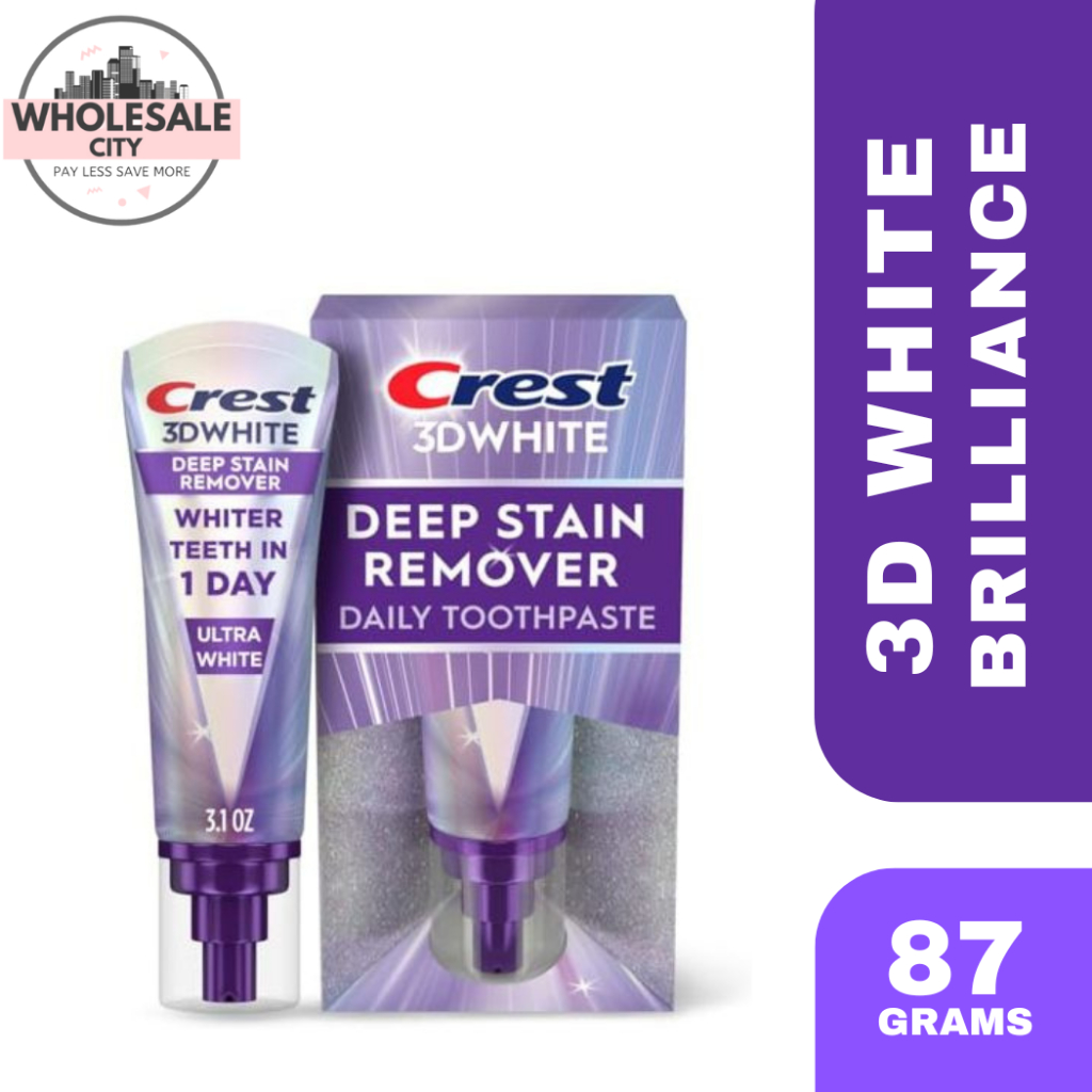 Crest 3D WHITE Brilliance deep stain remover 87g | Shopee Philippines