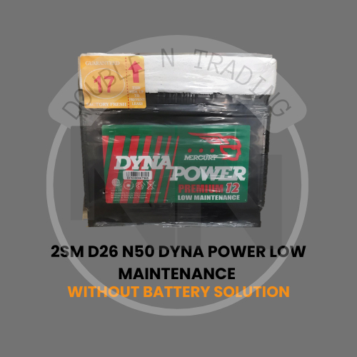 2SM D26 N50 Dyna Power Low Maintenance: WITH OR WITHOUT BATTERY SOLUTION | Shopee Philippines