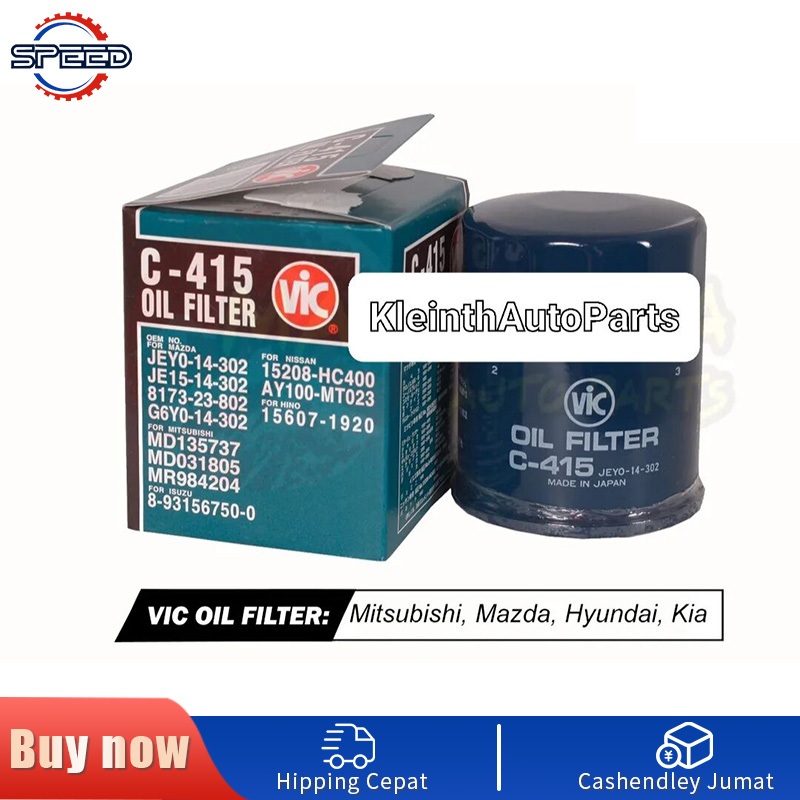 Vic Oil Filter C-415 Mitsubishi MirageG4/ Lancer/ XPANDER/ Getz ...
