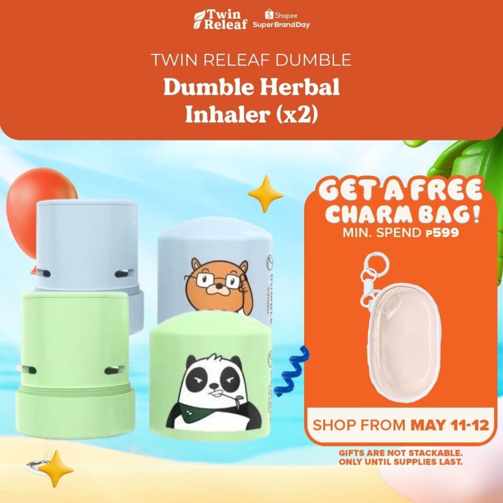 Dumble Herbal Inhaler (x2) [Soothing Vapors, Relieves Nasal Congestion ...