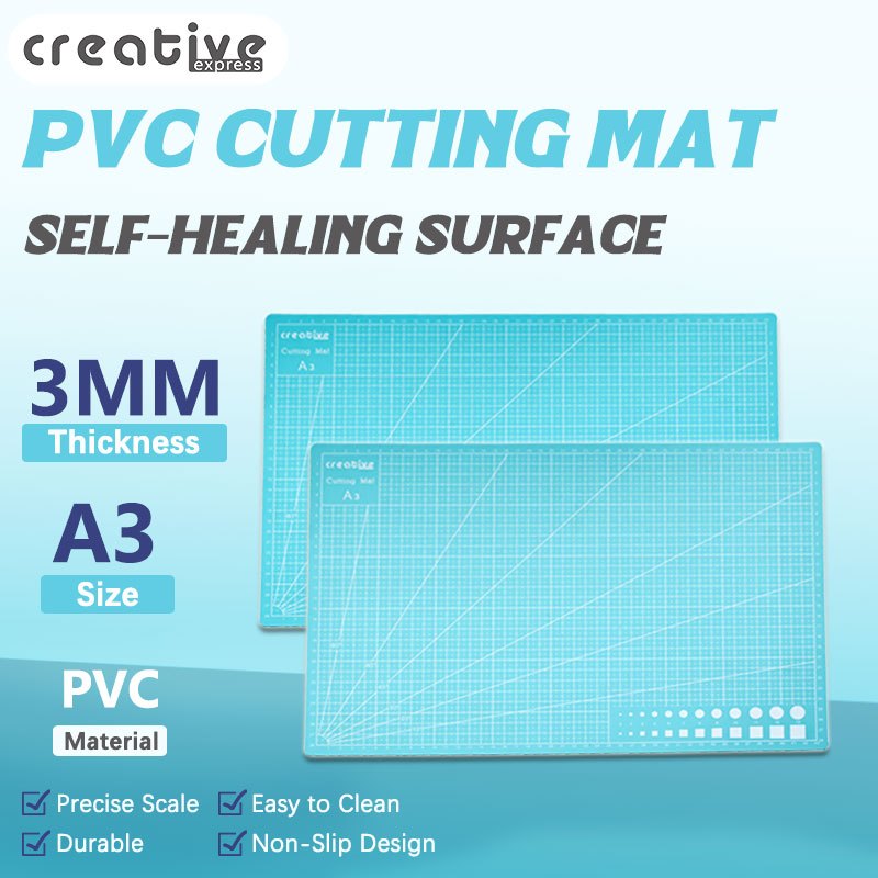 Creative PVC Cutting Mat A3 Size Self Healing Cutting Pad Double-Sided ...