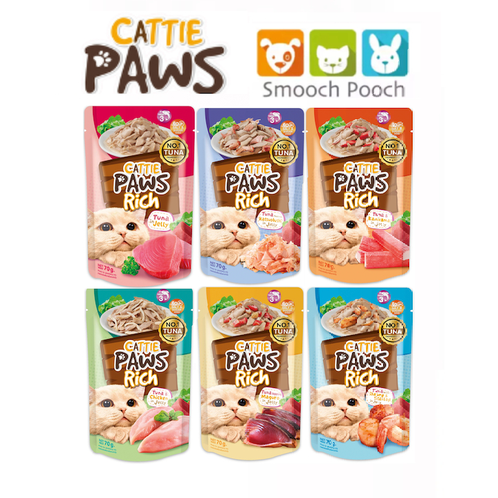 New formula Cattie Paws Rich Wet Cat Food (1 pouch) | Shopee Philippines