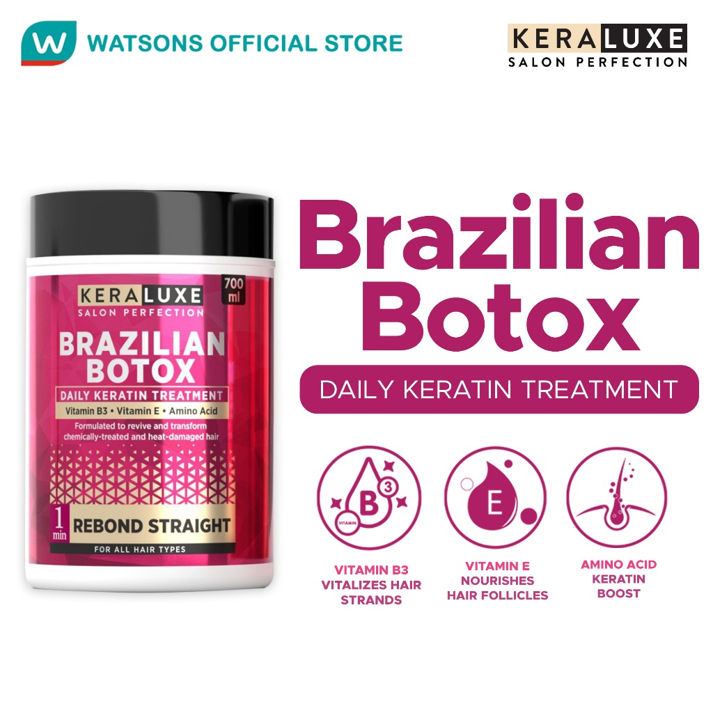 KERA LUXE Brazillian Botox Daily Keratin Treatment Rebond Straight ...