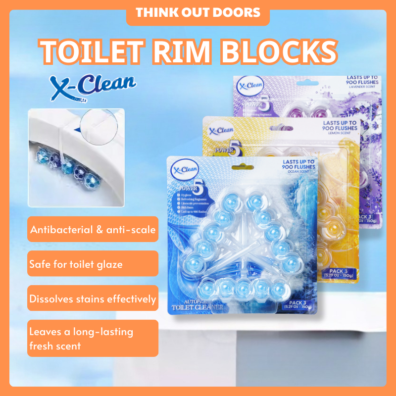 X-clean Toilet Rim Blocks Long-Lasting Scent Toilet Bowl Hanging ...