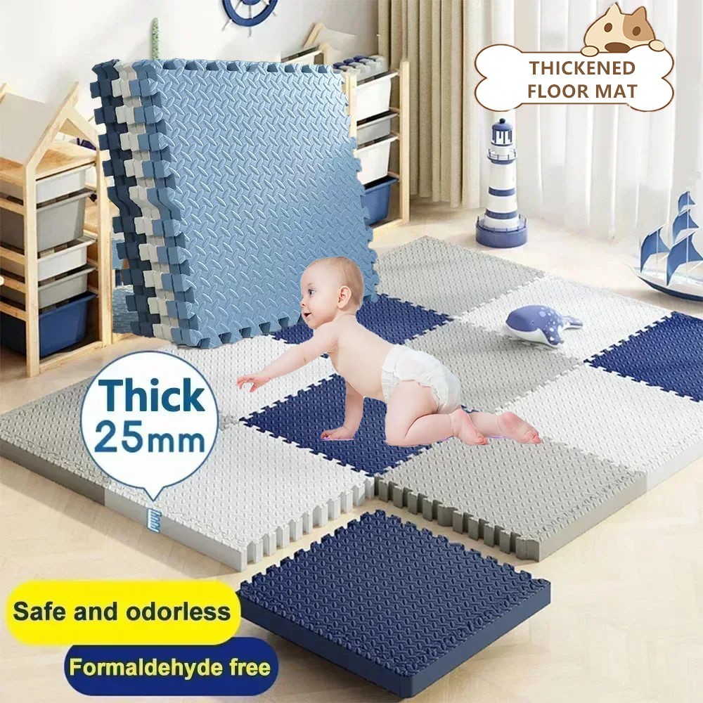 2.5CM Extra Thick High Mat for Kids Foam Floor 60x60CM Baby Play Kids ...