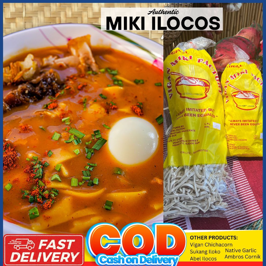 Ilocos Miki Noodle Pasta with recipe included Special Dried Ilocos Miki ...