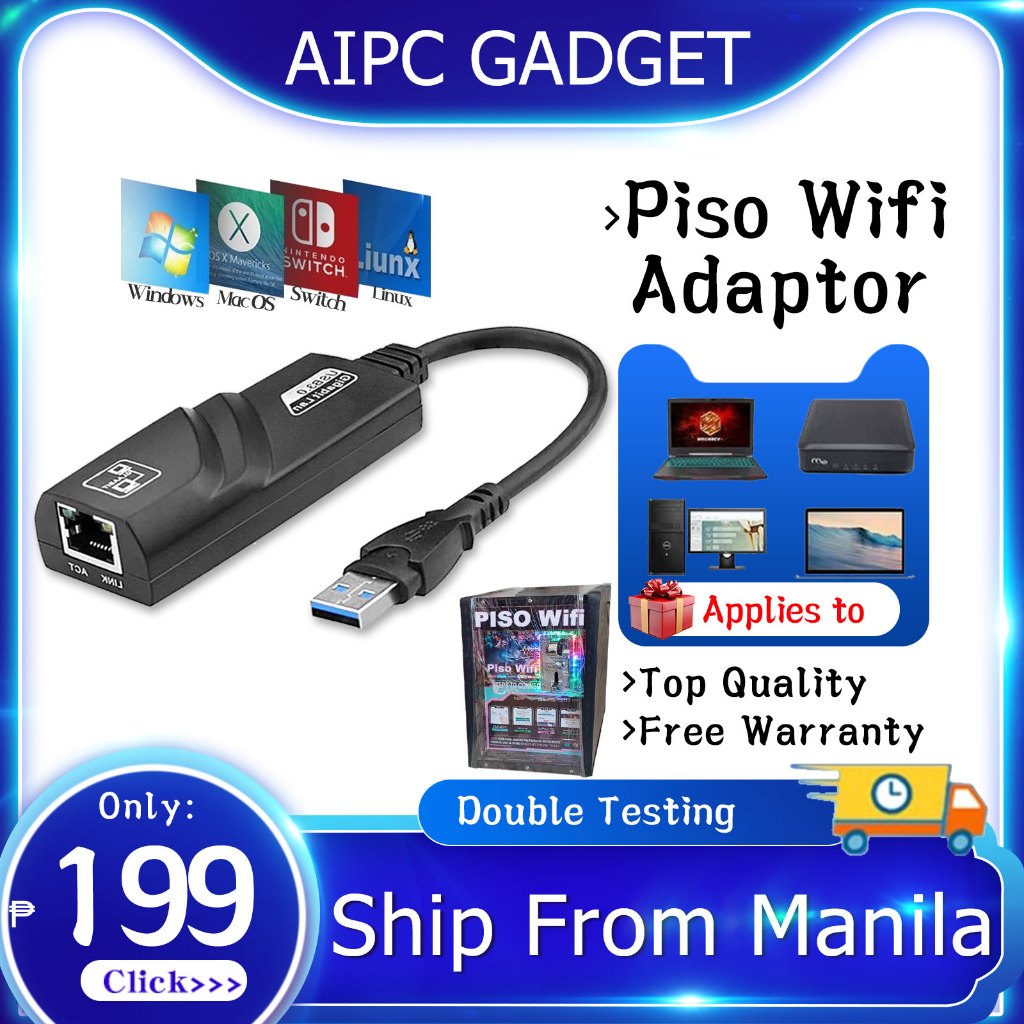 USB 3.0 to LAN USB to LAN 10/100/1000 Mbps Gigabit Ethernet PISO WIFI ...