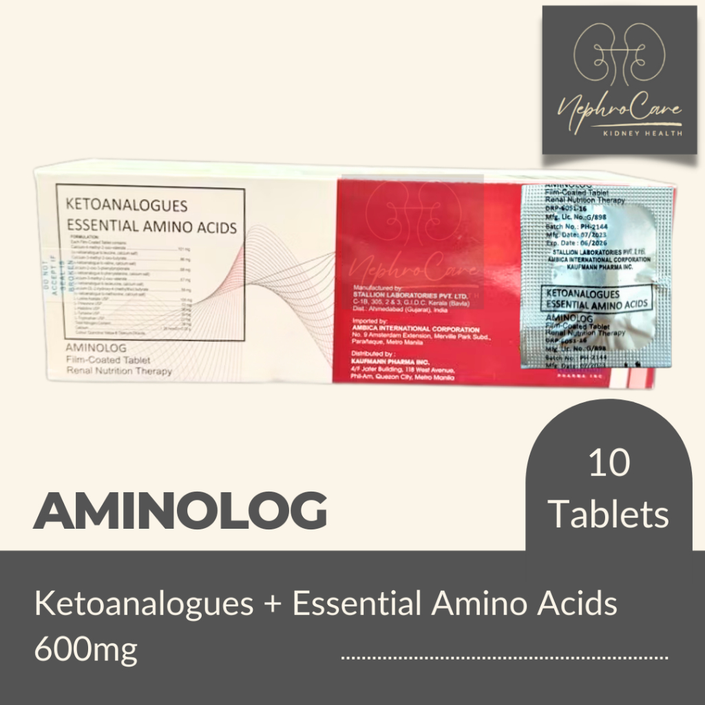 Aminolog Ketoanalogues + Amino Acids 600mg Tablet For Humns & Pets l 1 ...