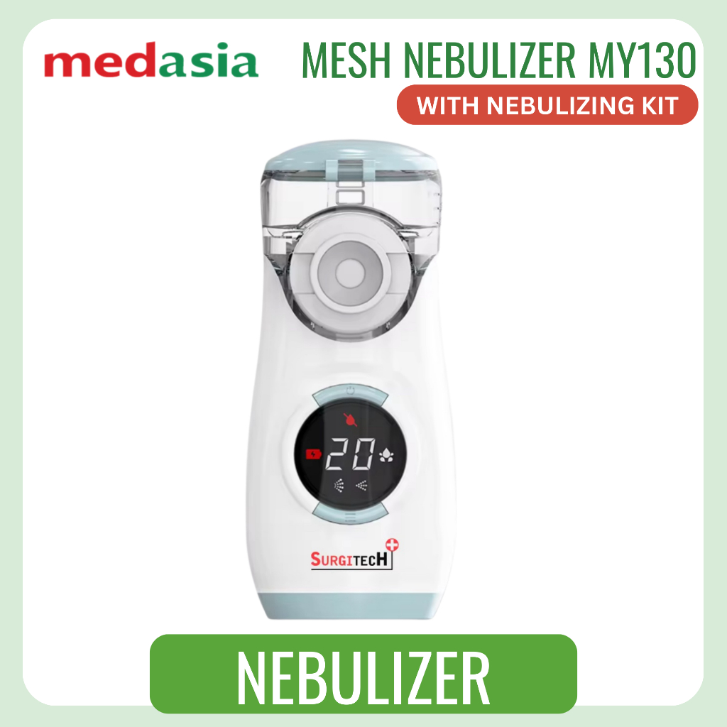 Surgitech BLUE Rechargeable Portable Mesh Nebulizer LED Screen MY-130 ...