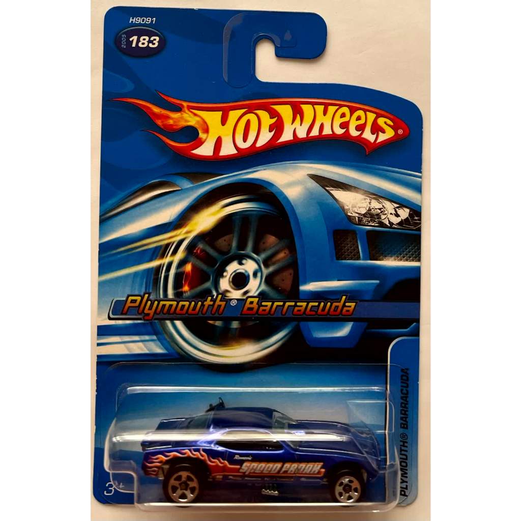 Hot Wheels - Plymouth Barracuda 183 Blue (steering wheel detached ...