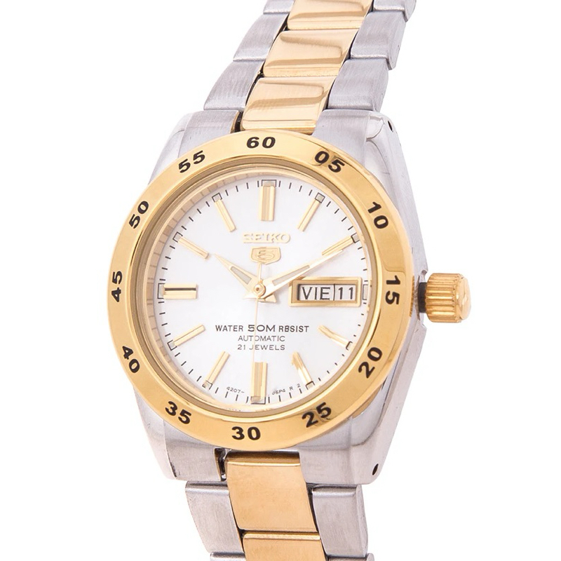 Seiko 5 Sports SYMG42K1 Ladies Two-tone Automatic Stainless Steel ...