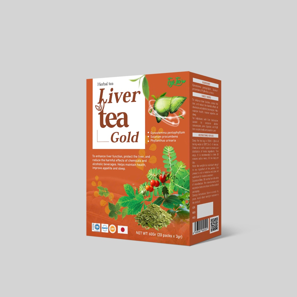 Liver Tea Gold – Herbal Detox Tea for Liver Health (20 Tea Bags ...