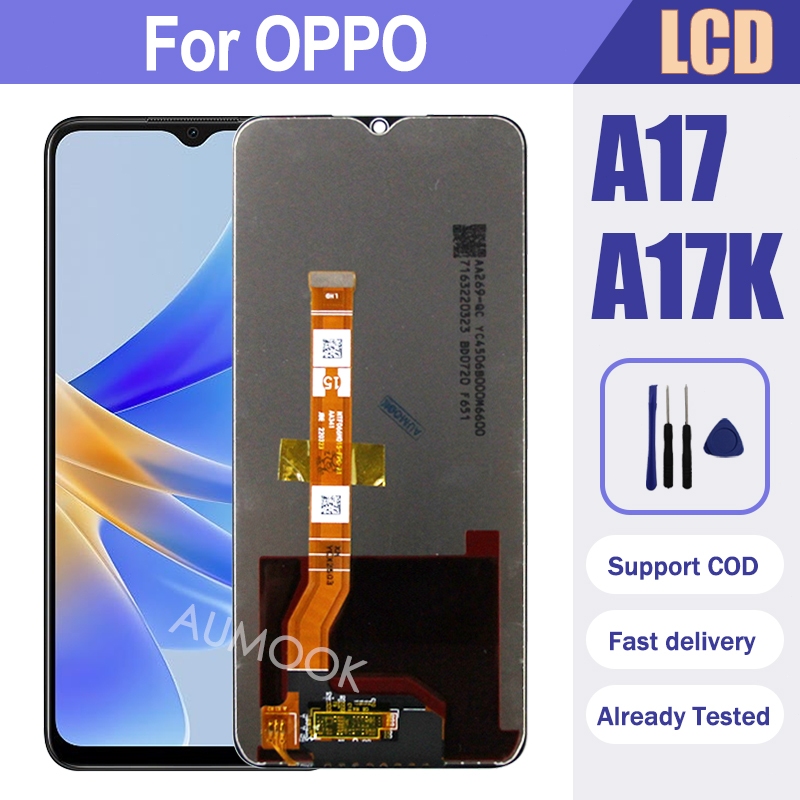 For OPPO A17 A17K LCD Display Touch Screen Digitizer Replacement ...