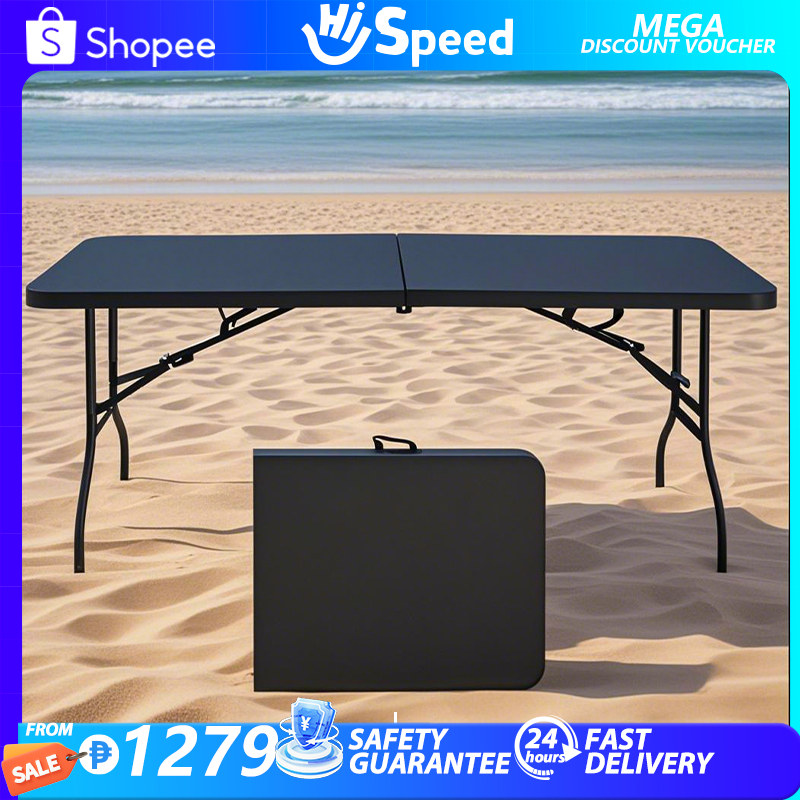 4FT/6FTOutdoor Folding Table Folding Picnic Table Office folding table Plastic tables | Shopee ...