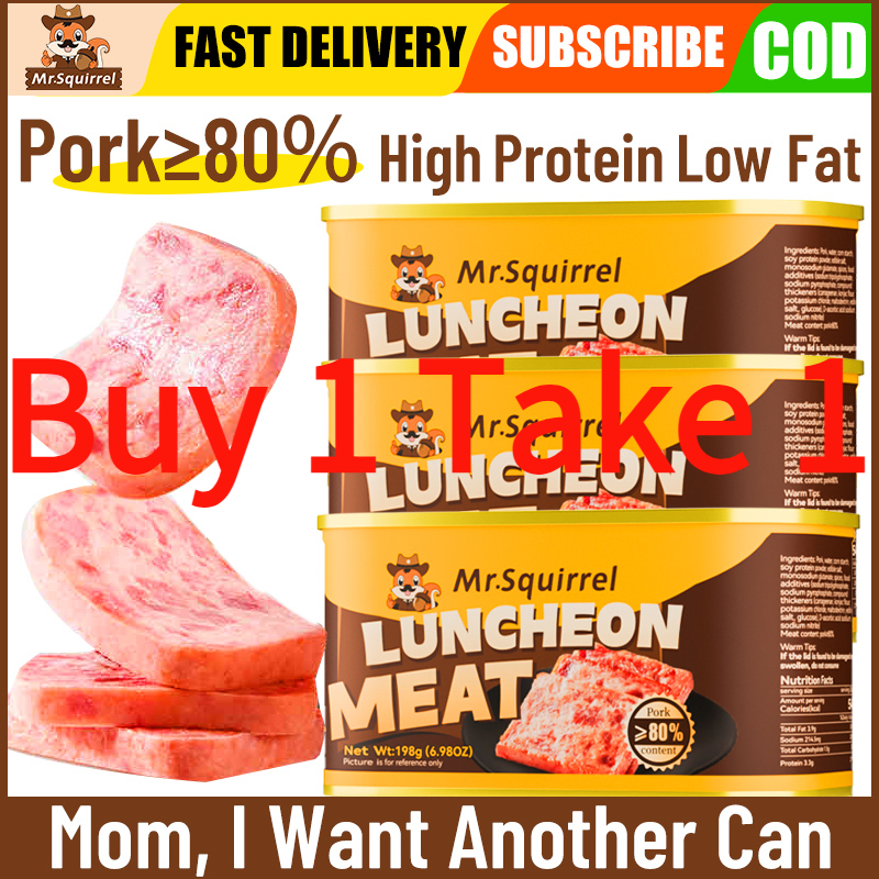 【Buy 1 Take 1】Mr.Squirrel Luncheon Meat Philippines Luncheon Meat 340g ...