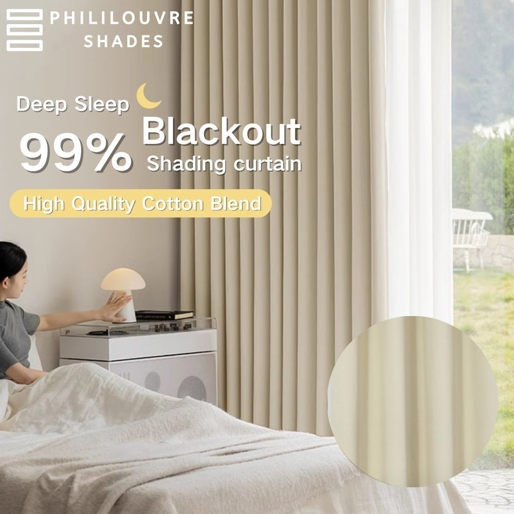 Japanese Elegant Blackout Curtain Kurtina 2025 New Design White For ...