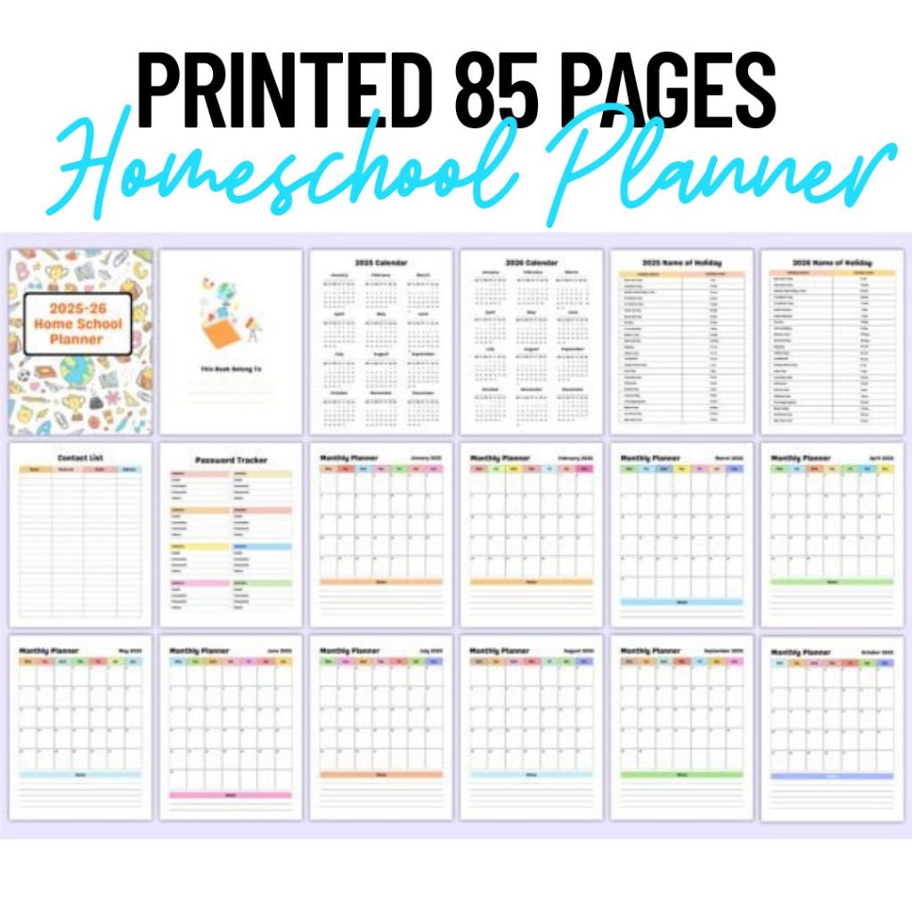 About 2025-26 Home School Planner Bundle | Shopee Philippines