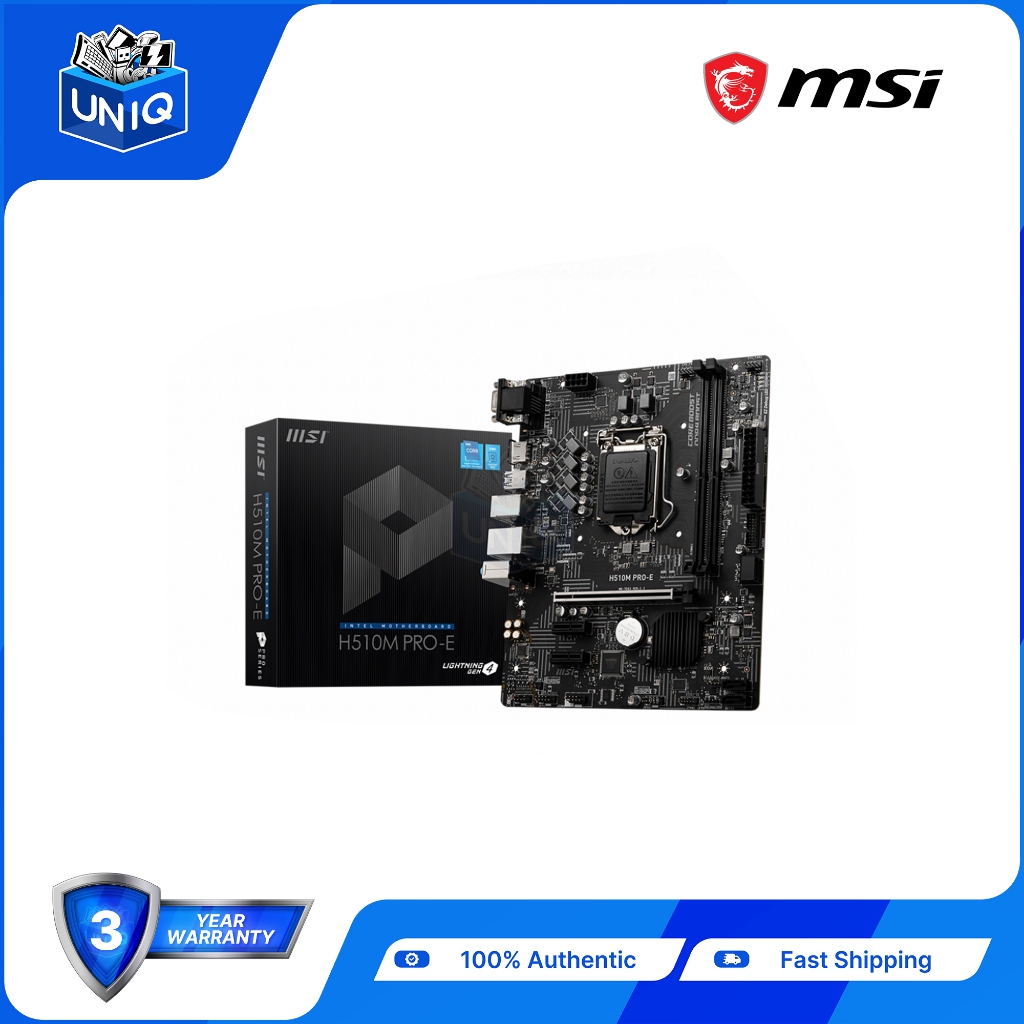 MSI H510M PRO-E, Intel® H510 Chipset, Micro-ATX, LGA 1200 socket, Core ...