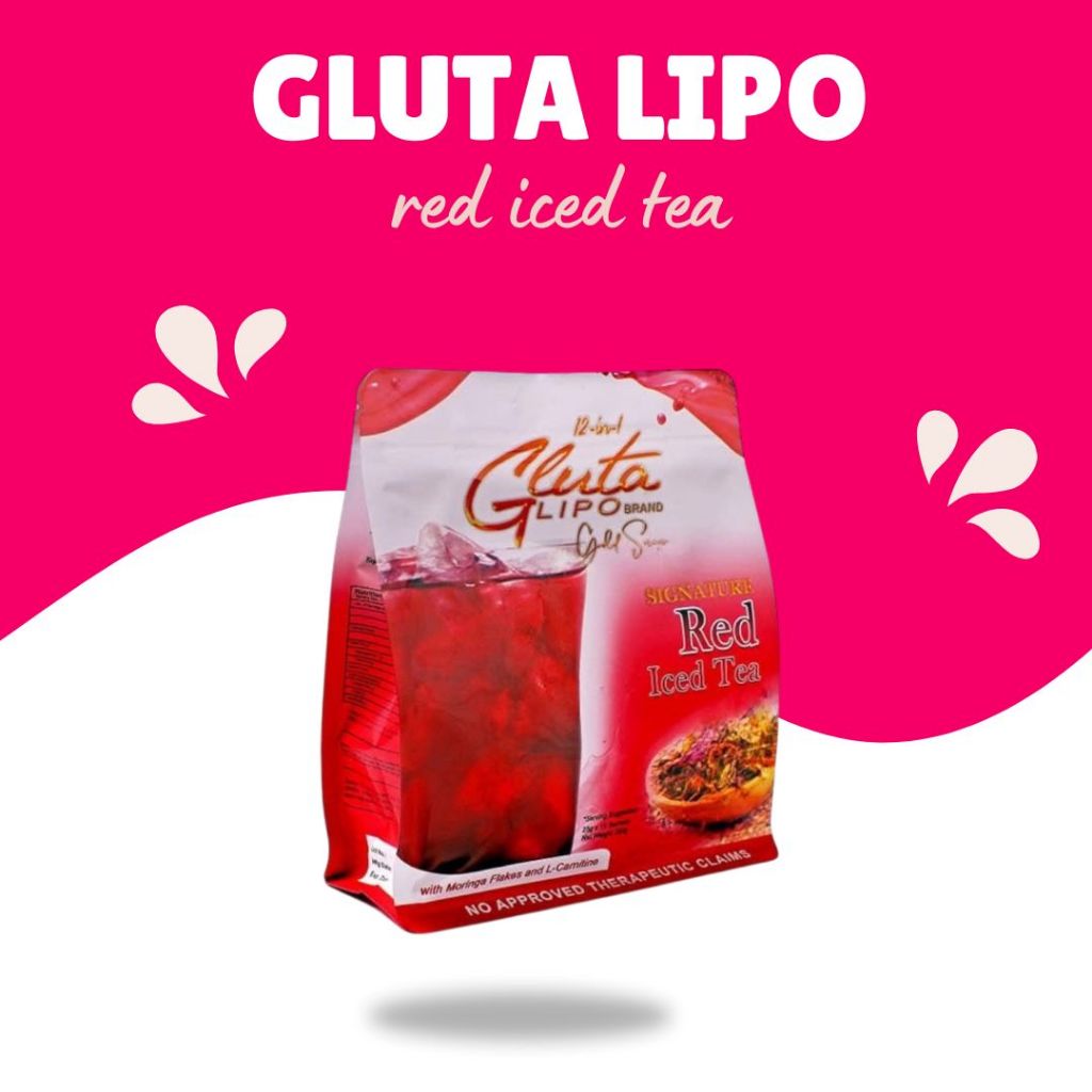 GLUTALIPO Gold Red Iced Tea Detox Slimming Whitening Glutathione Gluta ...
