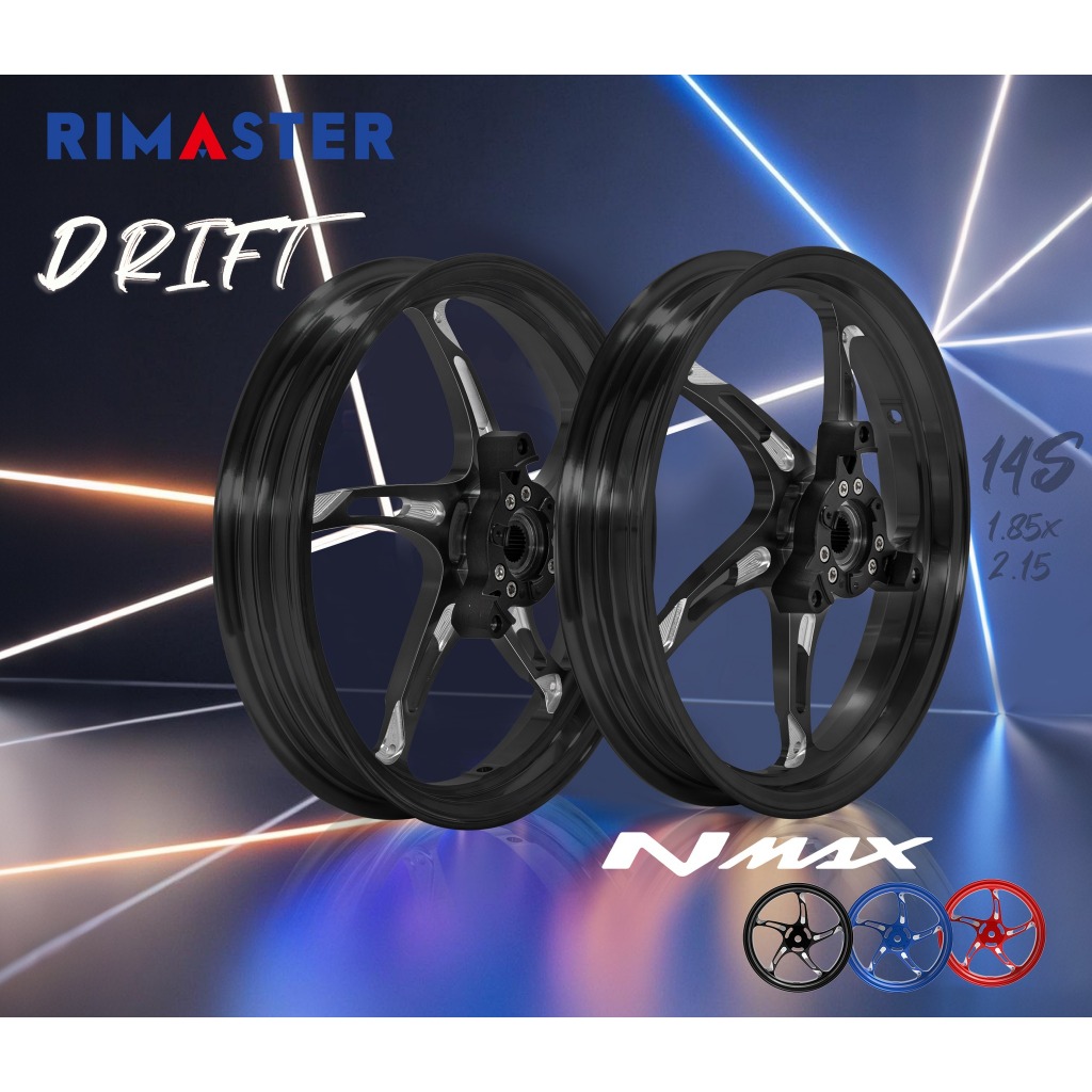 Rimaster CNC MAGS For Nmax V2 plug and play Front and rear dual disc ...
