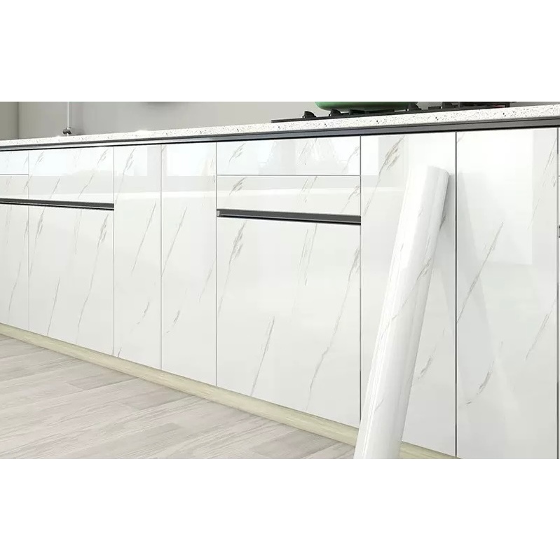 Kitchen Oil-proof Stickers Marble Waterproof Moisture-proof and High Temperature Resistant ...