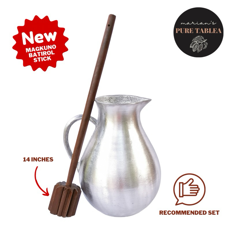 Tsokolatera / Batirol - 2.1L + Molinillo (XL Set) for Making Tsokolate ...