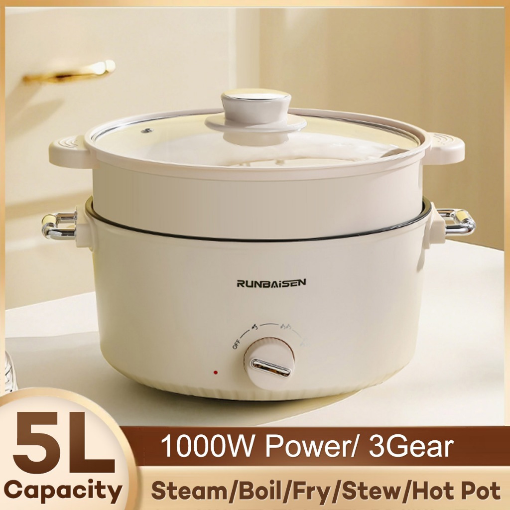 5L Multifunctional Electric Cooker Electric Pot Non-stick Rice Cooker ...