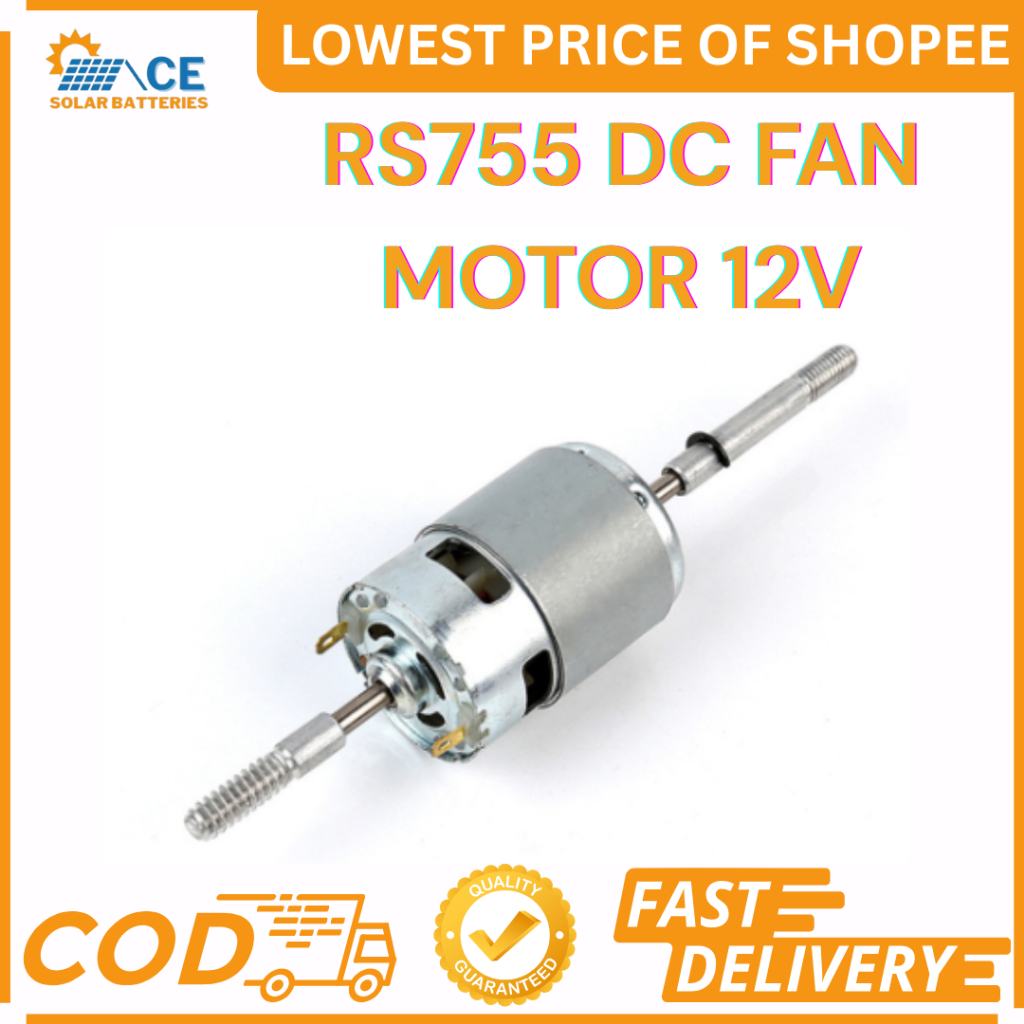 RS755 12V DC Fan Motor Replacement 220V AC For Electric Fan Low noise ...