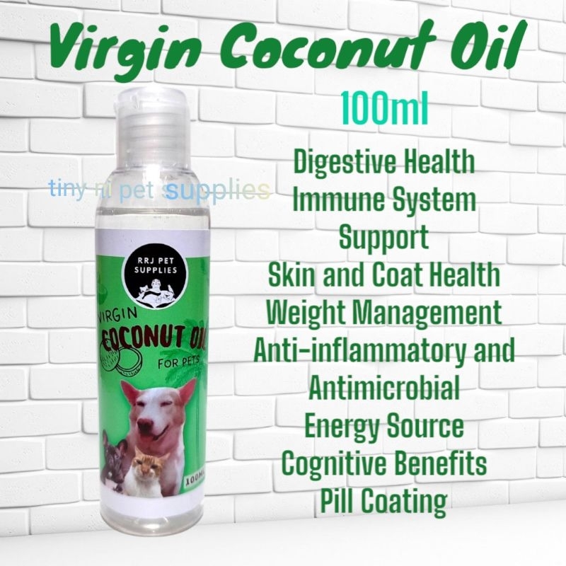 VCO Virgin Coconut Oil for Pet Dog Cat|100ml Prevents Bad Breath ...
