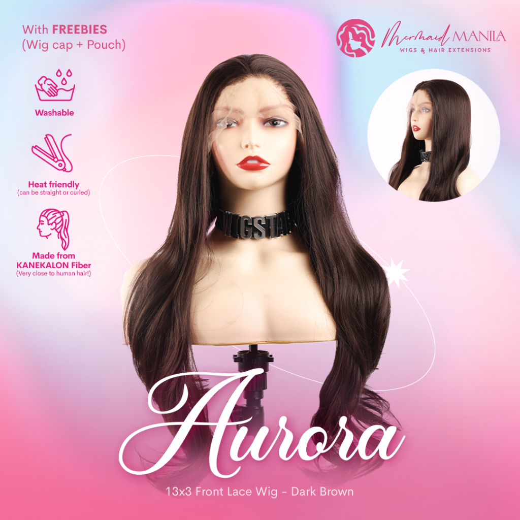 MERMAID MANILA HAIR - AURORA (13x3 Front Lace Wig) | Shopee Philippines