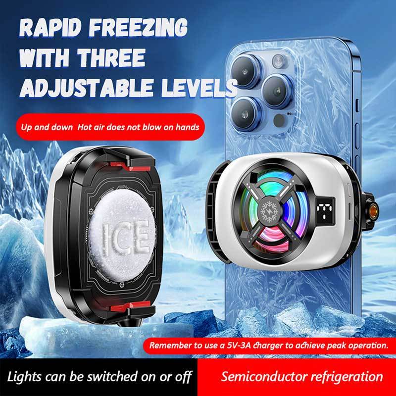 TL16 Phone Cooler,Super Fast Cooling Fan Rechargeable RGB Colored ...