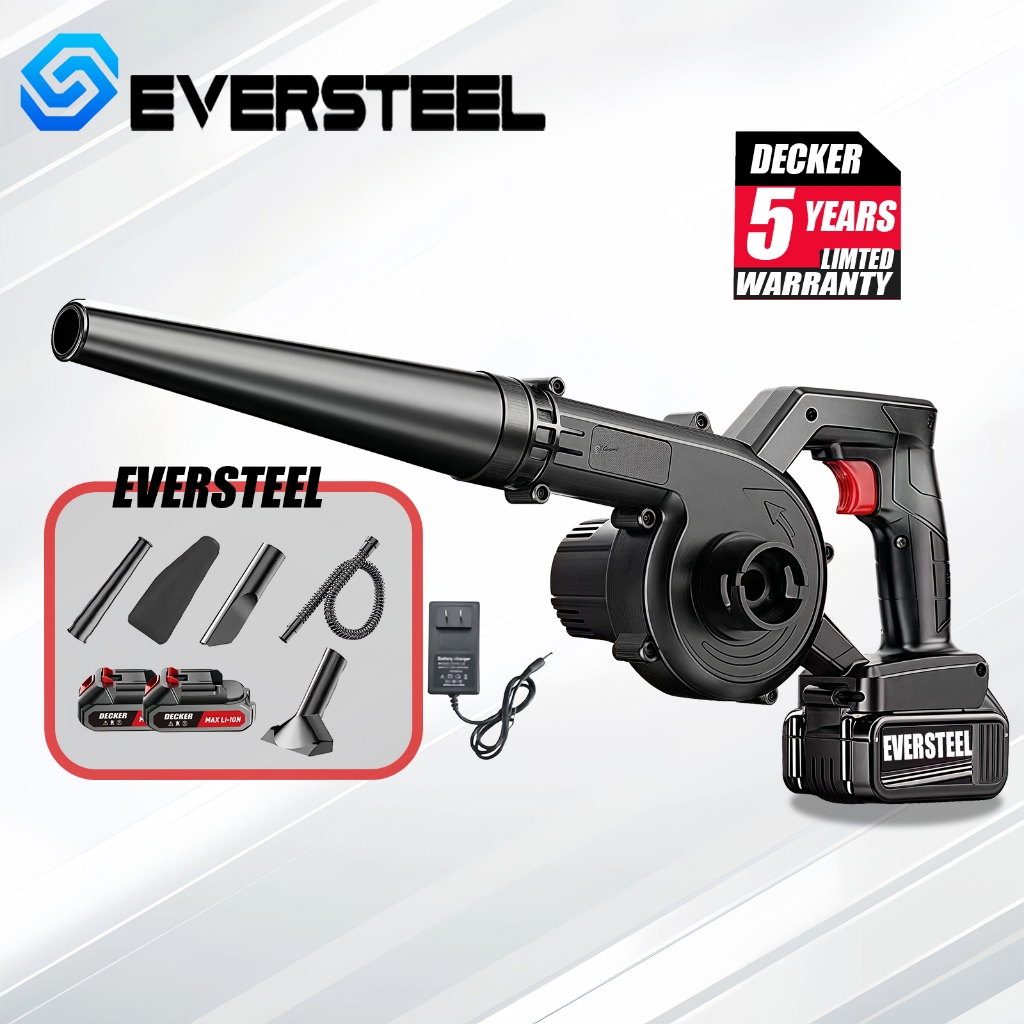 EVERSTEEL Air Blower Vacuum Cleaner Blowing Suction 2 in 1 1400W PC ...