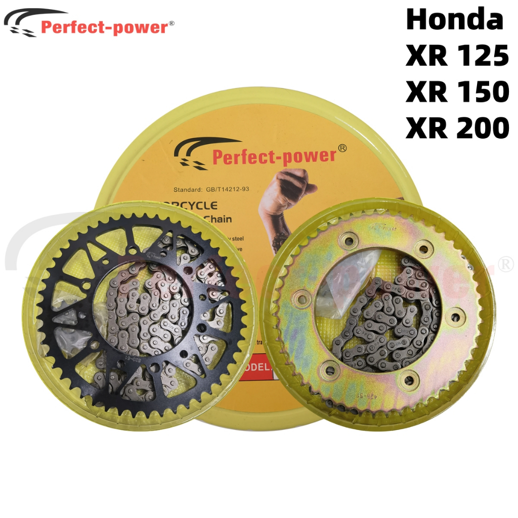 Perfect Power Chainset Honda XR 125/150/200 428H 520 Sprocket Chain set ...