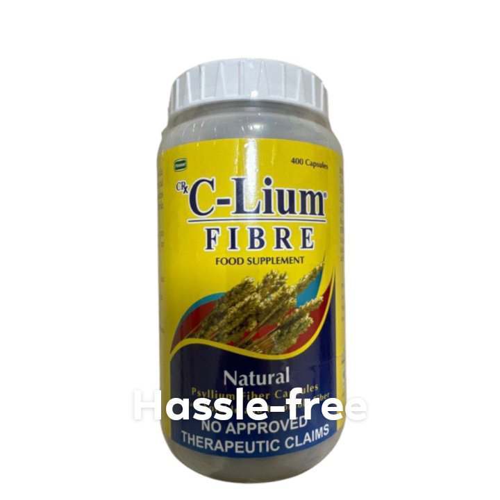 C-LIUM FIBER NATURAL PSYLLIUM FIBER CAPSULES (400Capsule) MADE IN ...