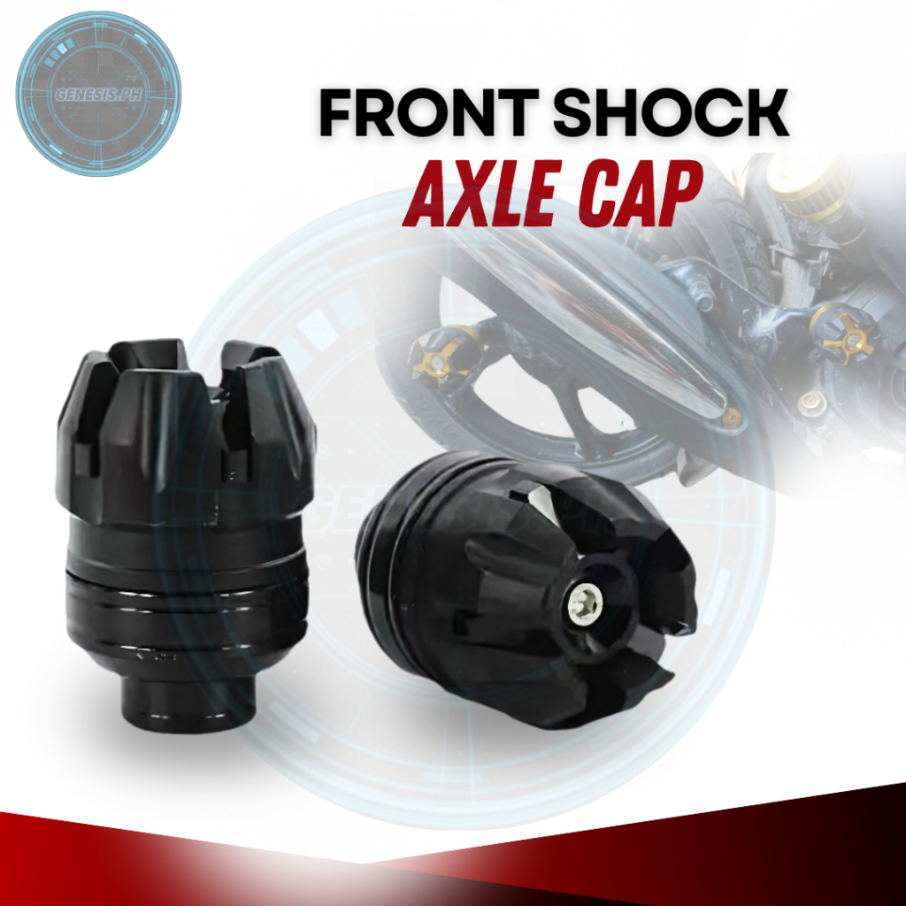 Genesis Motorcycle 1Pair Axle Cap Big Size Axle Cup Front Shock Nut Cap ...